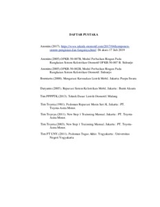 REKONDISI SISTEM KELISTRIKAN ENGINE STAND TOYOTA KIJANG 7K - Lumbung Pustaka UNY